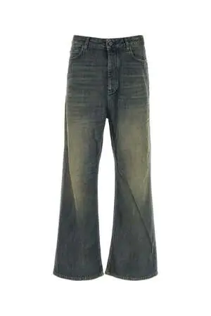 Balenciaga Denim Wide-leg Jeans - Blue