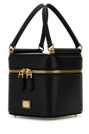 Dolce & Gabbana Leather Sicily Cube Handbag