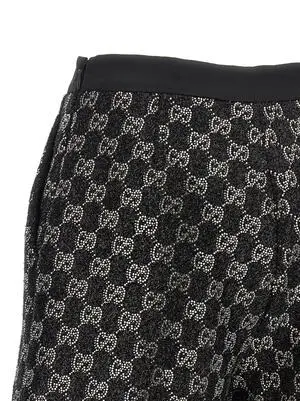 Gucci Gg Lamé Tweed Shorts - Black