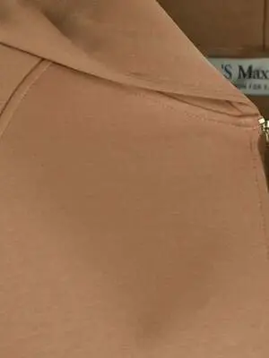 Max Mara Cotton Hooded Zip Up Sweatshirt