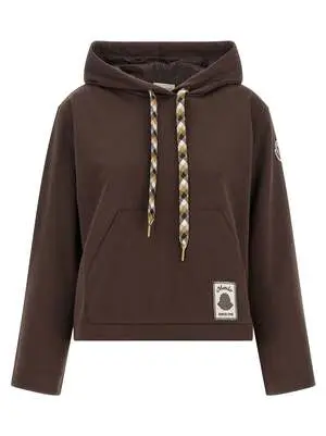 Moncler Maxi Drawstring Hoodie - Brown