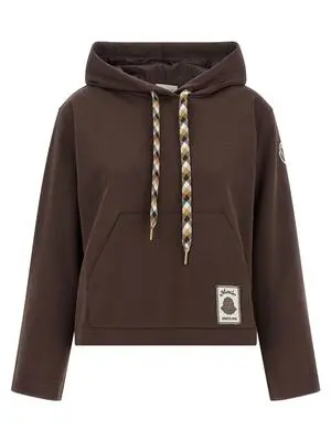 Moncler Maxi Drawstring Hoodie - Brown