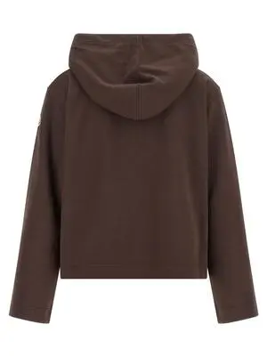 Moncler Maxi Drawstring Hoodie - Brown