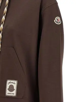 Moncler Maxi Drawstring Hoodie - Brown