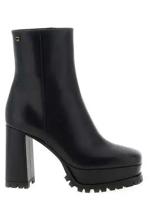 GIANVITO ROSSI Harlem Ankle Boots - Black
