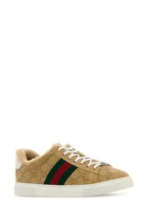 Gucci Camel Suede Ace Sneakers