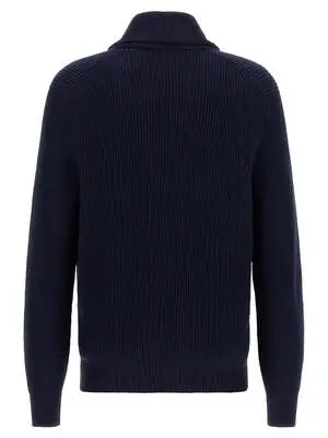 Brunello Cucinelli Cotton Cardigan - Blue