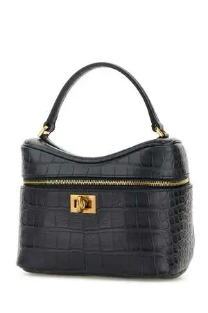 Balenciaga Denim Leather Rodeo Handbag - Blue