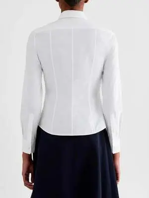 JIL SANDER Cotton Long Sleeve Button Up Shirt