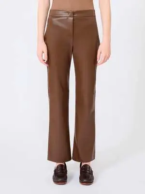 Max Mara S Leather-look Pants