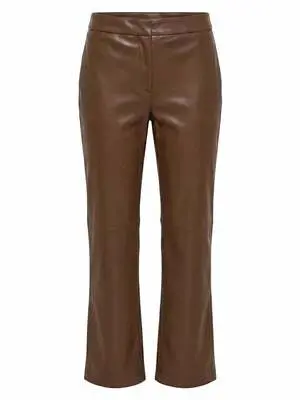 Max Mara S Leather-look Pants - Multicolor