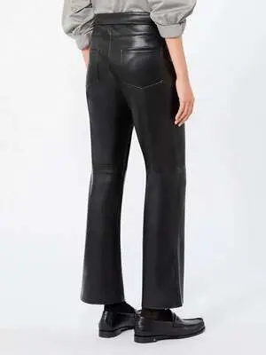 Max Mara S Leather-look Pants - Multicolor