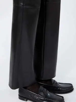 Max Mara S Leather-look Pants - Multicolor
