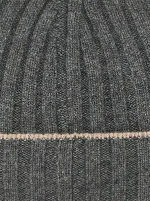 Brunello Cucinelli Cashmere Turn-up Beanie - Gray