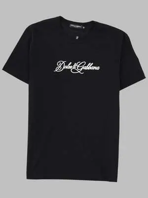 Dolce & Gabbana T-shirt In Cotone - Black