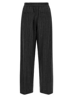 Brunello Cucinelli Micro Sequin Pinstripe Pants