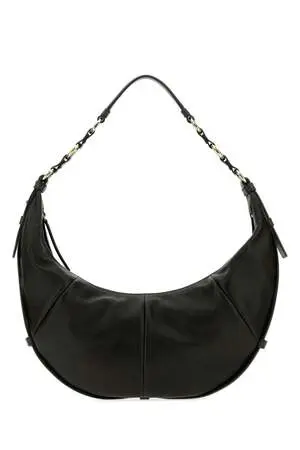 Saint Laurent Leather Saharienne Shopping Bag - Black