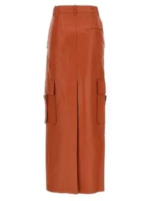 Zimmermann Illustration Midi Skirt - Orange