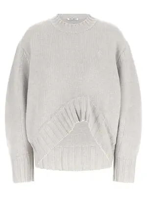 Attico Asymmetrical Hem Sweater - Gray