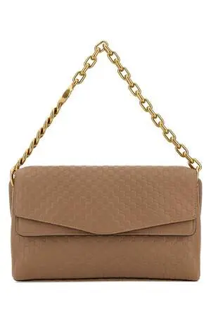 Gucci Biscuit Leather Medium Shoulder Bag - Brown