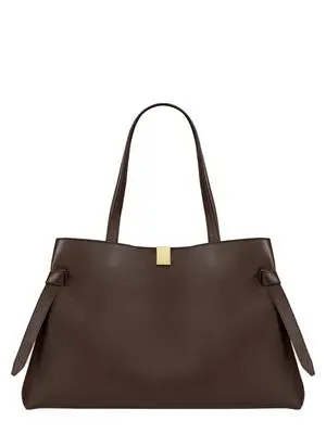 Yuzefi Borsa Tote Gyoza In Pelle - Brown