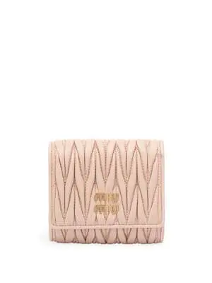 Miu Miu Small Matelassé Nappa Leather Wallet - Multicolor
