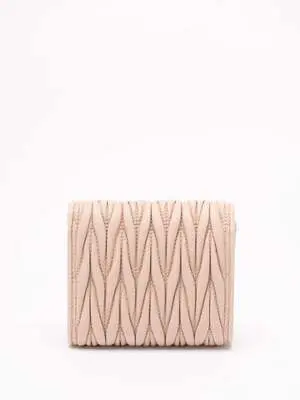 Miu Miu Small Matelassé Nappa Leather Wallet