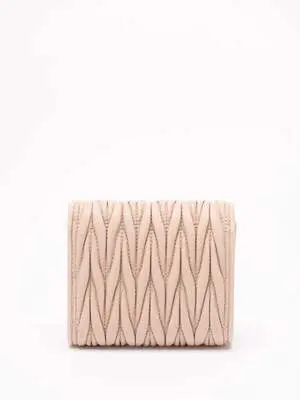 Miu Miu Small Matelassé Nappa Leather Wallet