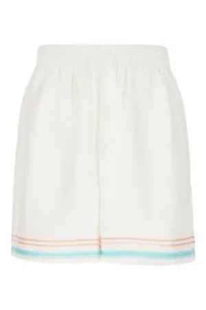 Casablanca Silk Twill Shorts - Multicolor