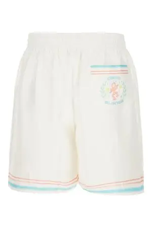 Casablanca Silk Twill Shorts - Multicolor