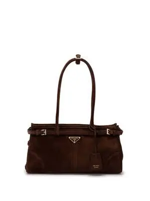 Prada Bonnie Medium Suede Bag - Multicolor
