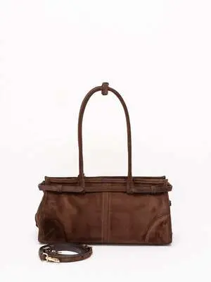Prada Bonnie Medium Suede Bag - Multicolor