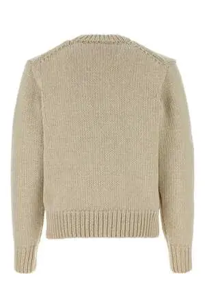 Auralee Sand Wool Blend Cardigan