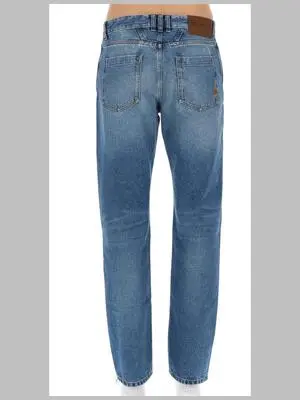 Balmain Straight Fit Denim Jeans - Blue