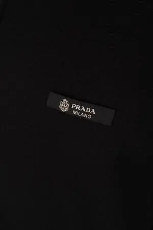 Prada Milano Full Zip Sweatshirt With Stand Collar