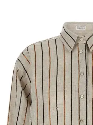 Brunello Cucinelli Sparkling Stripes' Shirt