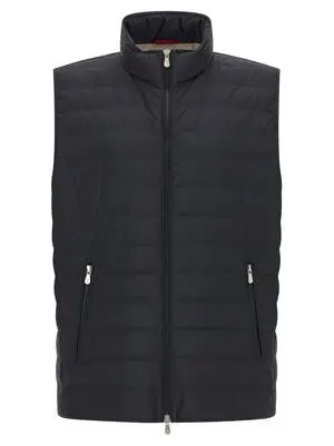 Brunello Cucinelli Quilted Vest - Blue
