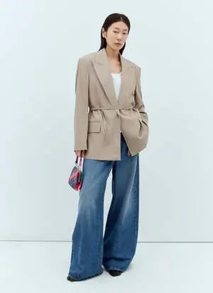 Acne Studios Peak Lapels Belted Blazer