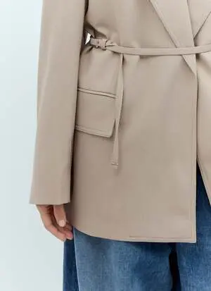 Acne Studios Peak Lapels Belted Blazer