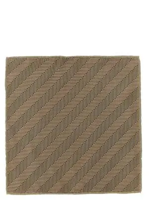 Brunello Cucinelli Chevron Pocket Clutch - Cream