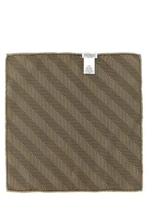 Brunello Cucinelli Chevron Pocket Clutch