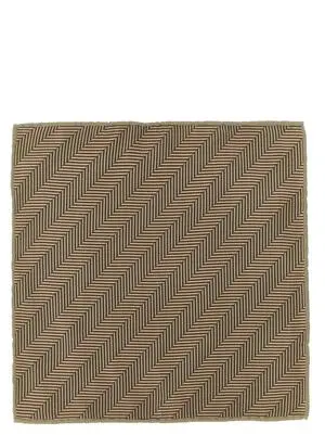 Brunello Cucinelli Chevron Pocket Clutch - Cream