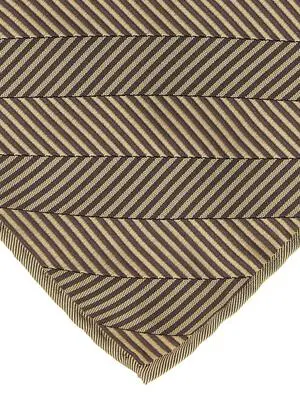 Brunello Cucinelli Chevron Pocket Clutch - Cream