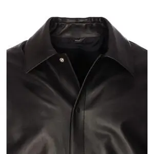 Fendi Maxi Lettering Leather Jacket