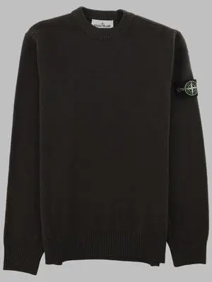 Stone Island Stone Island Men Maglia In Lana A Costine Gray