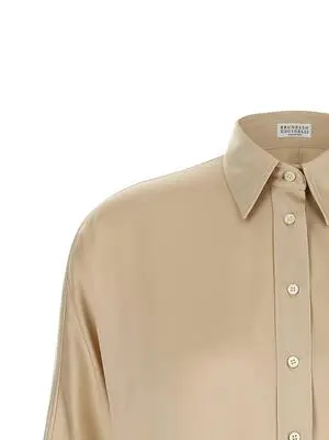 Brunello Cucinelli Monile' Satin Shirt