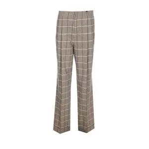 Valentino Garavani Wool Trousers With Lapel - Gray