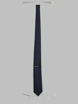 Giorgio Armani Cravatta In Seta Jacquard - Blue