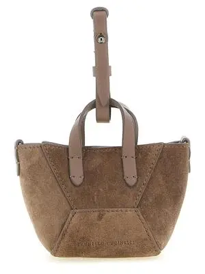 Brunello Cucinelli Micro 'bc Duo' Bag - Brown