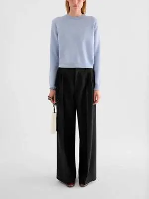 JIL SANDER Wool Pleated Trousers